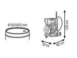 Kit Movil Para Distribucion Aceite Serie Eco Para Bidones 180-220 L Con Bomba Ratio 3.1 Caudal ...